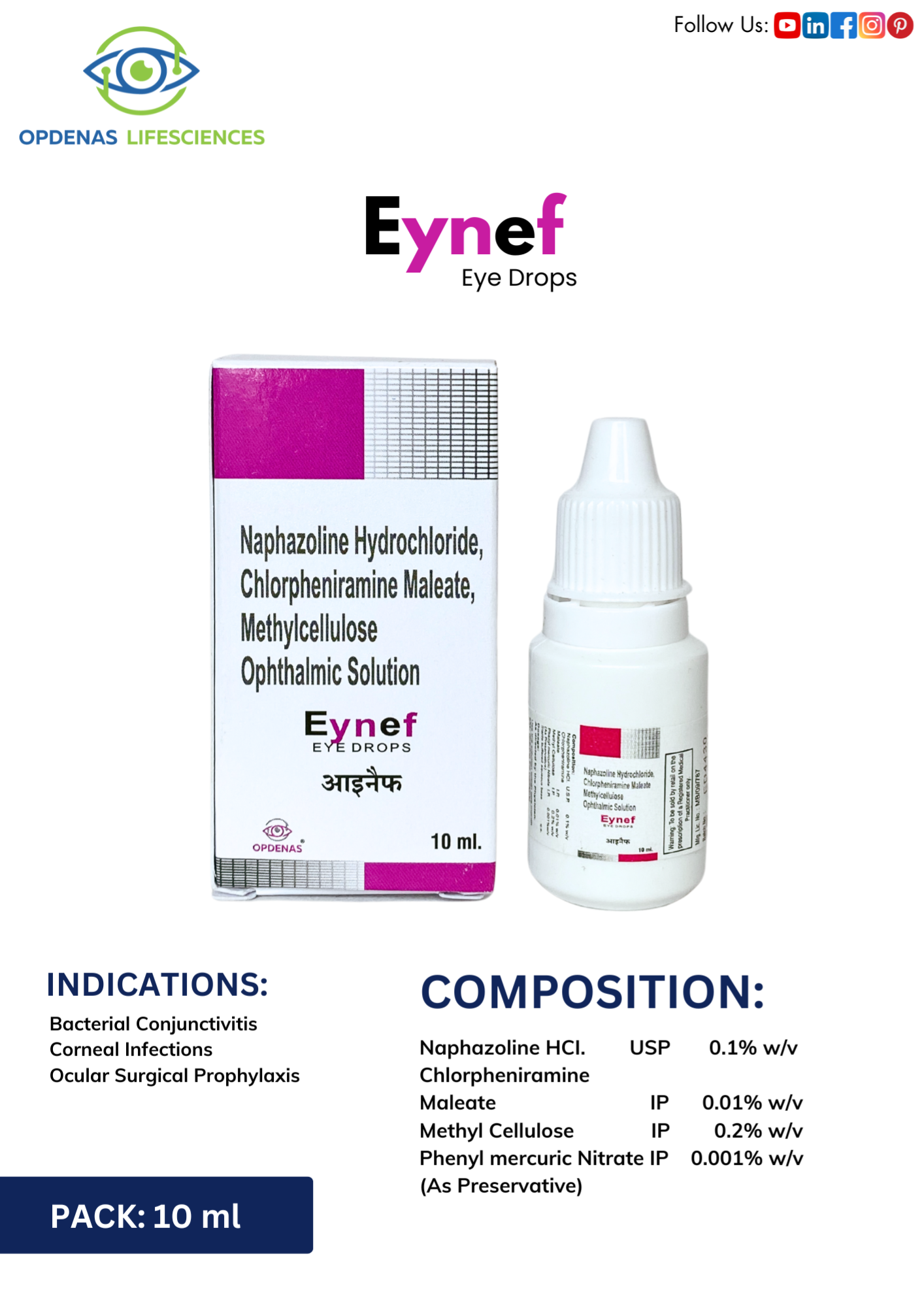 EYNEF – Naphazoline, CPM & Methylcellulose Eye Drops